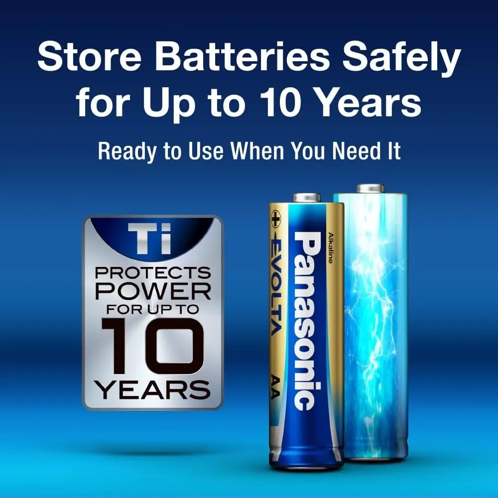 Panasonic Evolta AA Alkaline Batteries Pack of 4