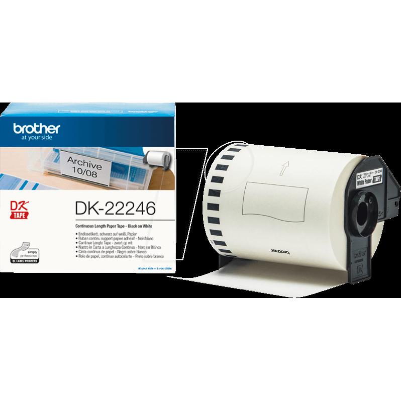 Brother Label Roll Black on White DK-22246