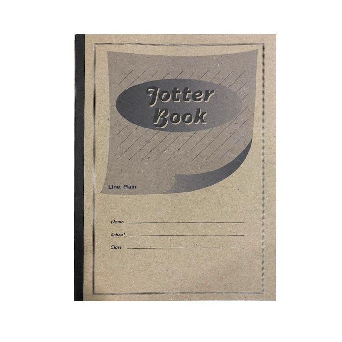 Jotter Note Book 1 Page Plain and 1 Page with Lines 250 x 17