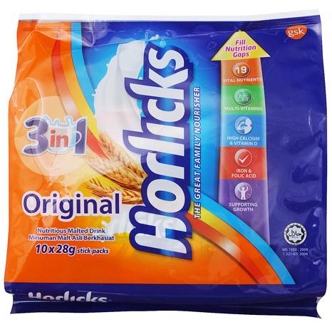 Horlicks 3 in 1 Instant Malted Drink