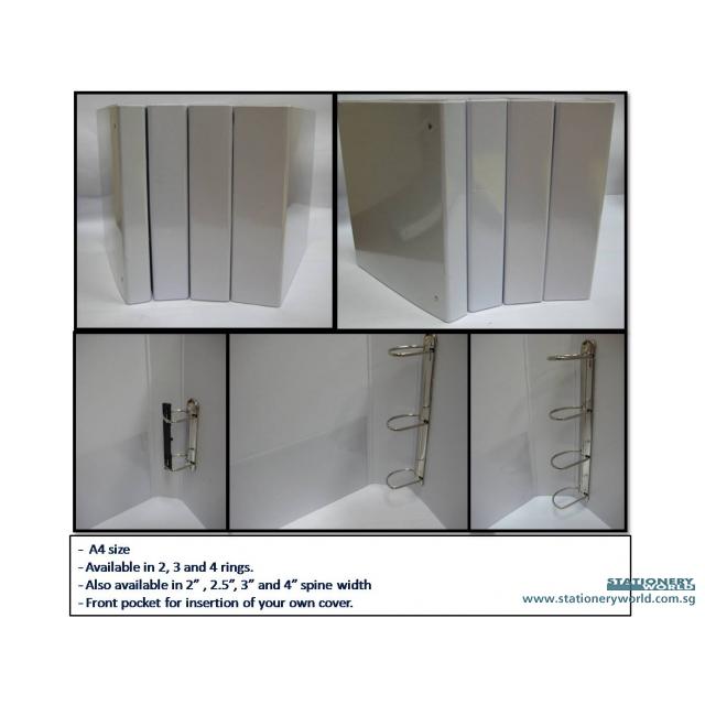 PVC 2 D Ring File with Lamination A4 1.5 Inch