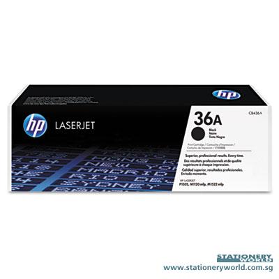 HP 36A Black Original LaserJet Toner Cartridge CB436A