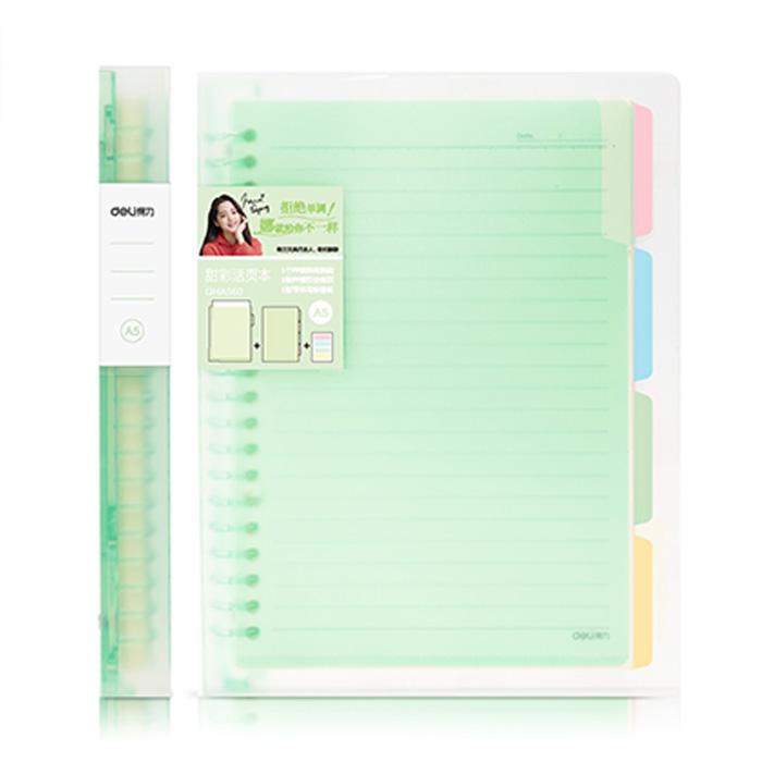 Deli Loose Leaf Note Book A5 Size QHA560
